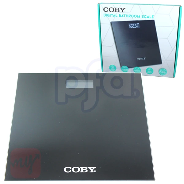 Coby Digital Bathroom Scale Black - Electronic