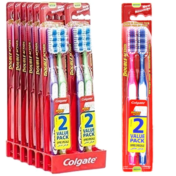 Colgate Toothbrush Double Action 2PK - Oral Care
