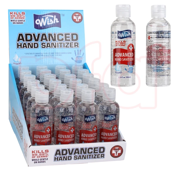 Wish Hand Sanitizer 3.38oz Gel Display Expired - Medical