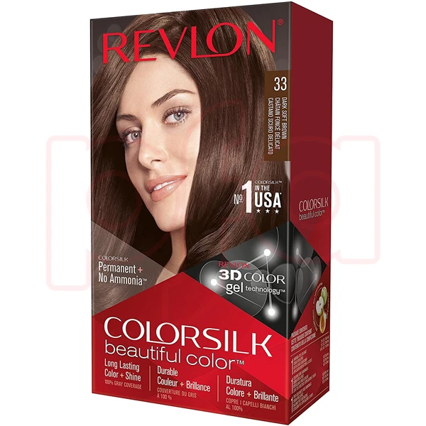 Revlon ColorSilk Hair Color #33 Soft Brown - Cosmetics