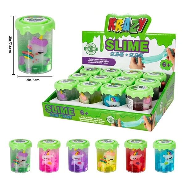 Krazy Slime 2 tone colors with unicorn - Toys & Novelties