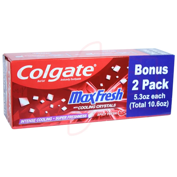 Colgate Toothpaste 5.3oz 2PK (10.6oz) Max Fresh Red - Oral Care